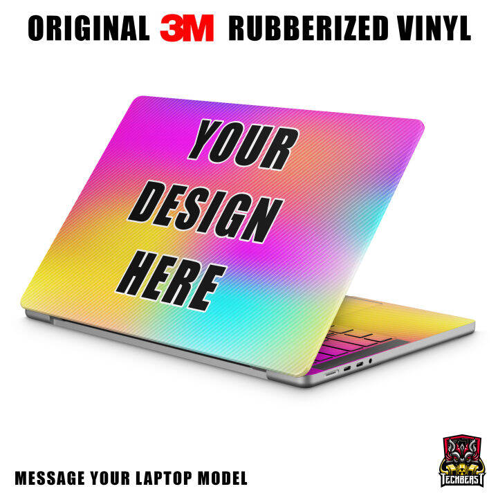 3M Custom Laptop Skin Vinyl Wrap Techbeast ( MESSAGE YOUR LAPTOP MODEL ...