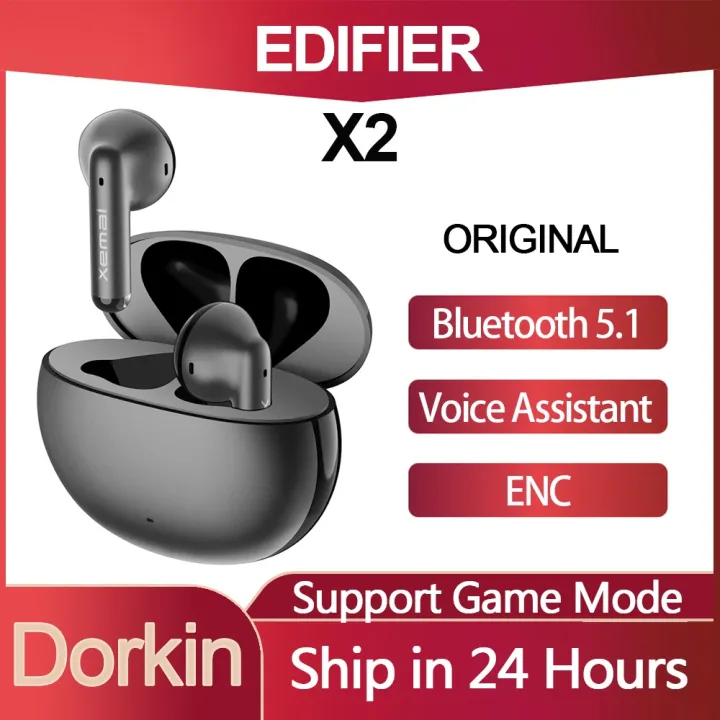 Original Edifier Xemal X2 TWS หูฟังบลูทูธไร้สาย ควบคุมด้วยเสียง 13 มม. ...
