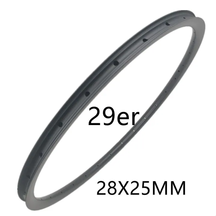 UD Glossy 28 32 36Holes MTB Wheel Rim 28X25mm Super Light Carbon ...