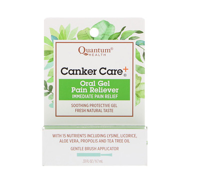Quantum Health, Canker Care+, Oral Gel Pain Reliever, .33 fl oz (9.7 ml ...