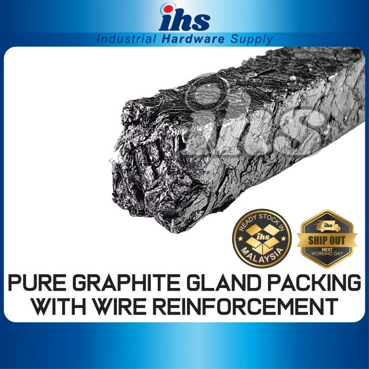Pure Graphite Gland Packing with Wire Reinforcement - approx 12mm | Lazada
