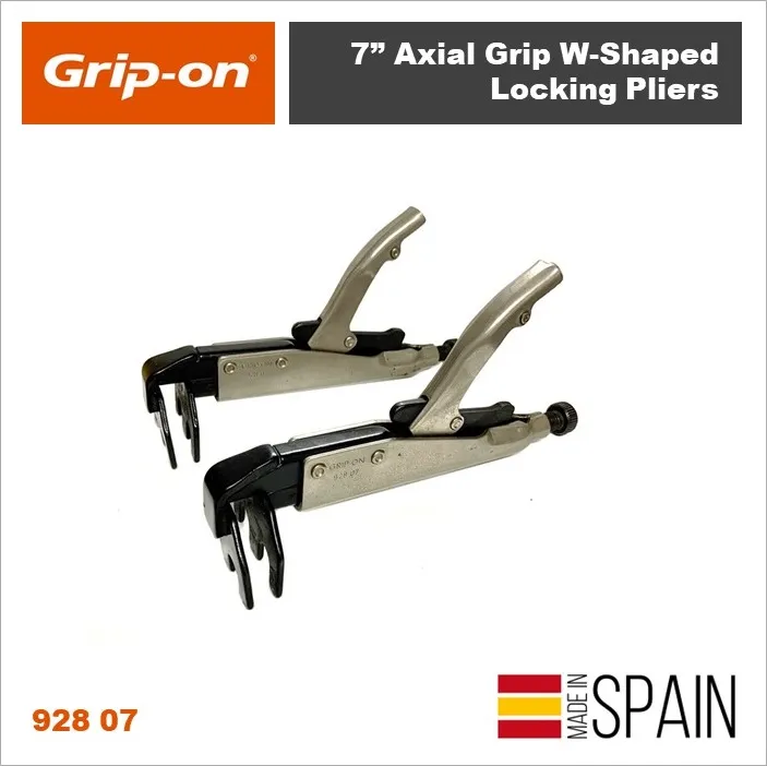 Grip-On 928 07 7-inch Axial Grip W-Shaped Locking Pliers, Pair | Lazada PH