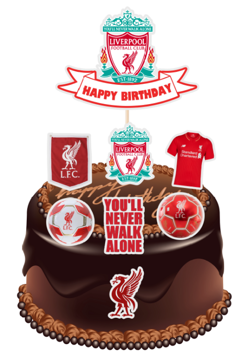 LIVERPOOL Cake Topper DIY (LAMINATED) | Lazada