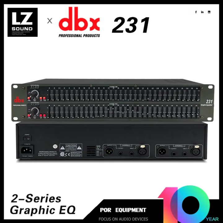 ♩DBX Graphic Equalizer dbx 231 Dual channel 31 band 2-series | Lazada PH