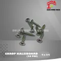 Skrup Kalsiboard (50pcs) 6 x 3/4 Kuning W / Skrop GRC Kalsi 6x3/4 ...