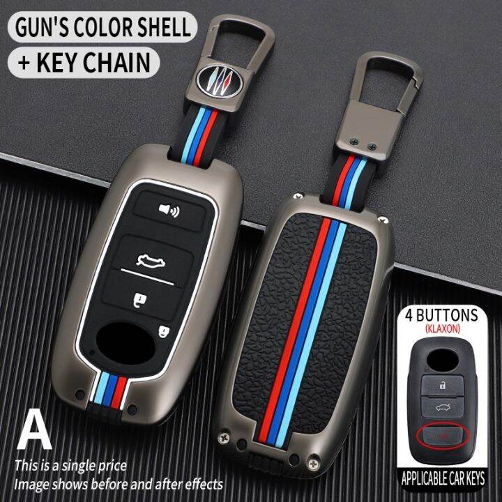 Zinc Alloy+Silicone Car Key Cover Case Shell for Toyota RAIZE for ...