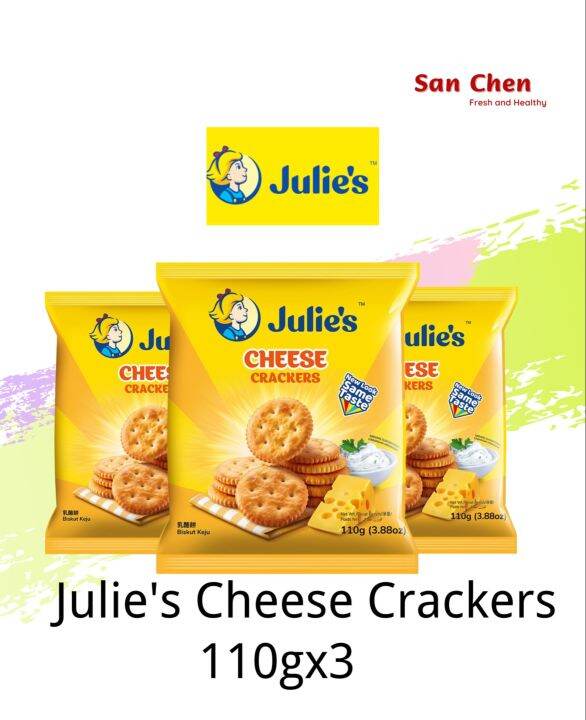 Julie's Cheese Crackers / Biskut Keju 110g x 3 | Lazada