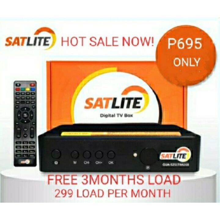 Satlite Prepaid Box No load maliit na box(need dish) | Lazada PH
