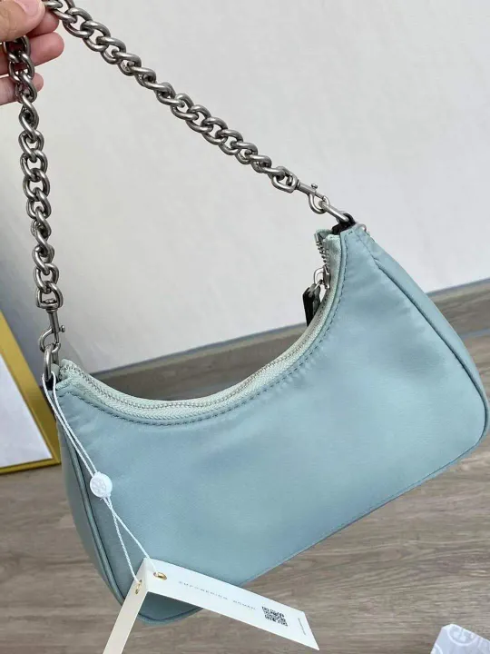 T.O.R.Y. B.U.R.C.H Mint Green Mercer Logo Plaque Small Shoulder Bag ...