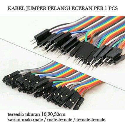 Kabel Jumper Eceran Male Female Arduino Pelangi RainboW | Lazada Indonesia