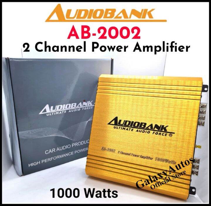 Audiobank AB-2002 Power Amplifier 2 Channel 1000Watts | Lazada
