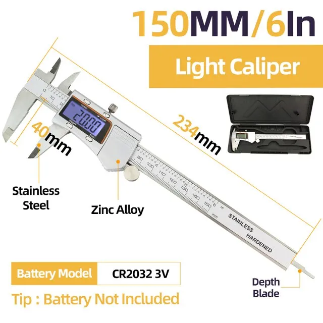 Vernier Caliper With Meter Dial Calipers Metal Gauge Micrometer Ruler ...