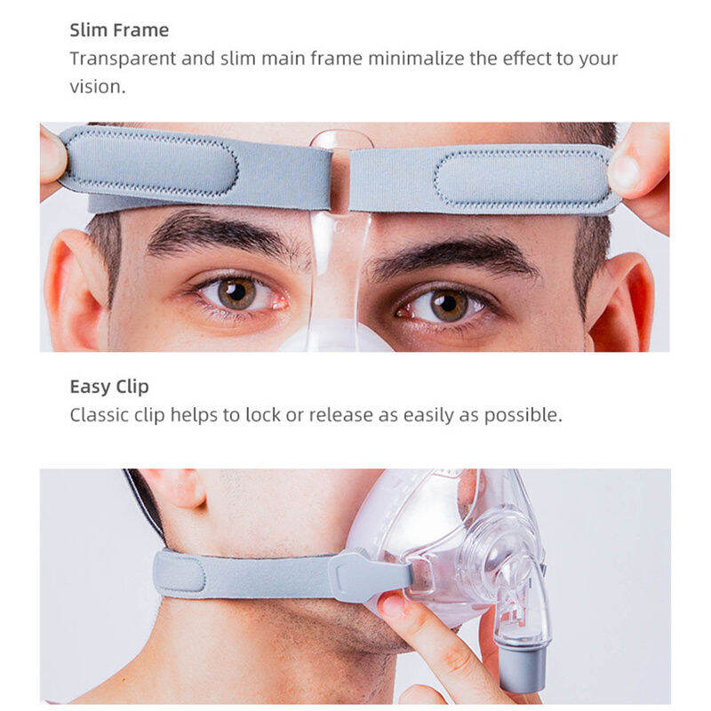 F5/F5A CPAP Mask สำหรับ CPAP Auto CPAP BPAP หมอน Full Face Mask วัสดุ ...