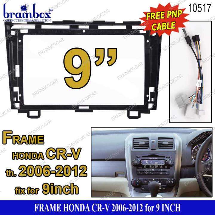 Frame Head Unit Honda CRV 2006-2012 9 Inch Bingkai Panel TV Mobil ...