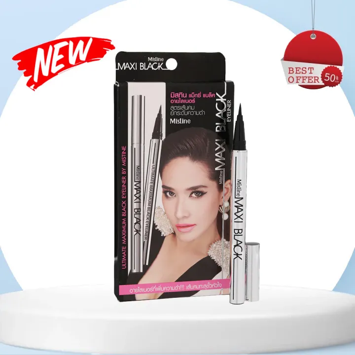 มิสทีน Mistine แม็กซี่ แบล็ค อายไลเนอร์ Mistine / Unimall_Th | Lazada.co.th