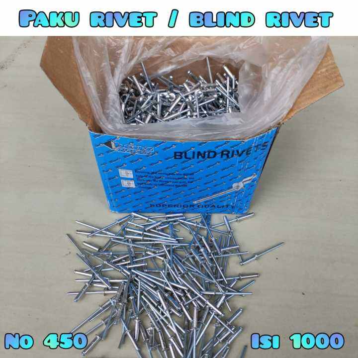 TUKUO - Isi 1000 Paku Rivet 450 - Paku Tang Rivet Paku Keling Blind ...