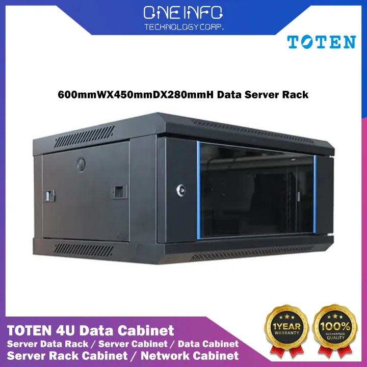 TOTEN 4U Data Cabinet 600mmWX450mmDX280mmH Data Server Rack / Server ... TOTEN 4U Data Cabinet 600mmWX450mmDX280mmH Data Server Rack / Server ...