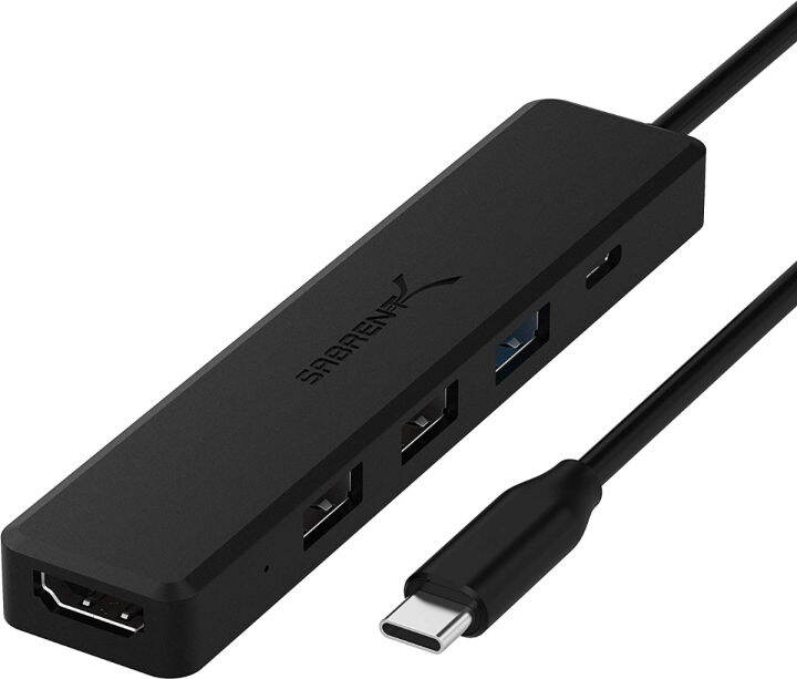 SABRENT Multi-Port USB Type-C Hub with 4k HDMI | Power Delivery (60 ...