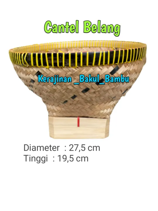 Bakul Nasi CANTEL BELANG Bakul Bambu Murah BOBOKO kerajinan tangan ...
