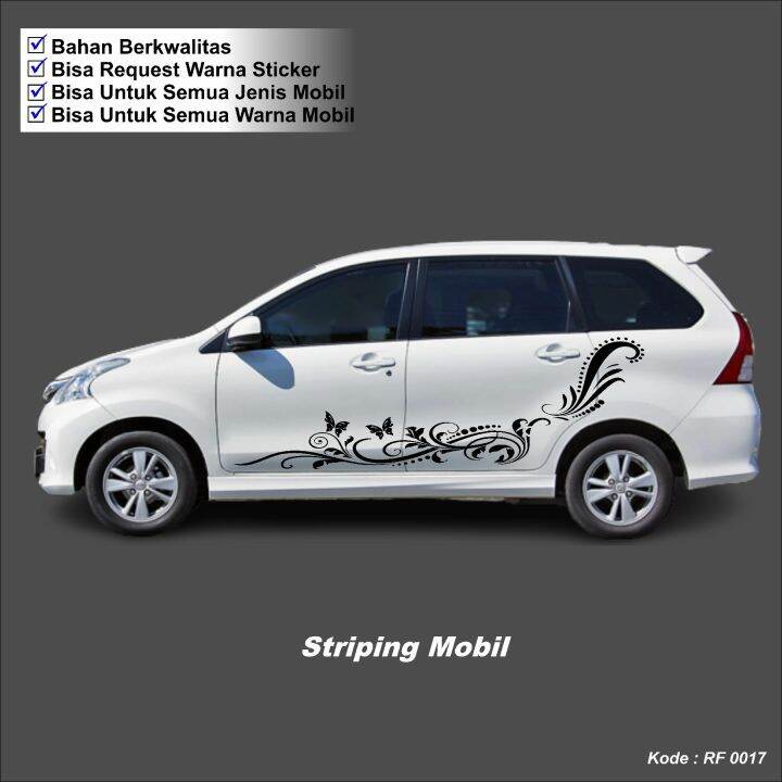 Stiker mobil cutting mobil striping avanza xenia agya panter mobilio ...