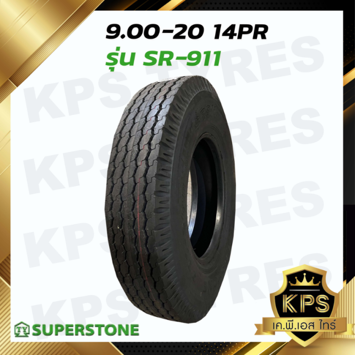 9.00-20 14PR ยี่ห้อ SUPERSTONE รุ่น SR911 ยางรถบรรทุกผ้าใบ (ลายดอกสร้อย ...