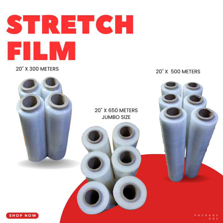 STRETCH FILM PALLET 300M 1.8KG | 500M 2.5KG | JUMBO 650M 3.7KG | Lazada PH