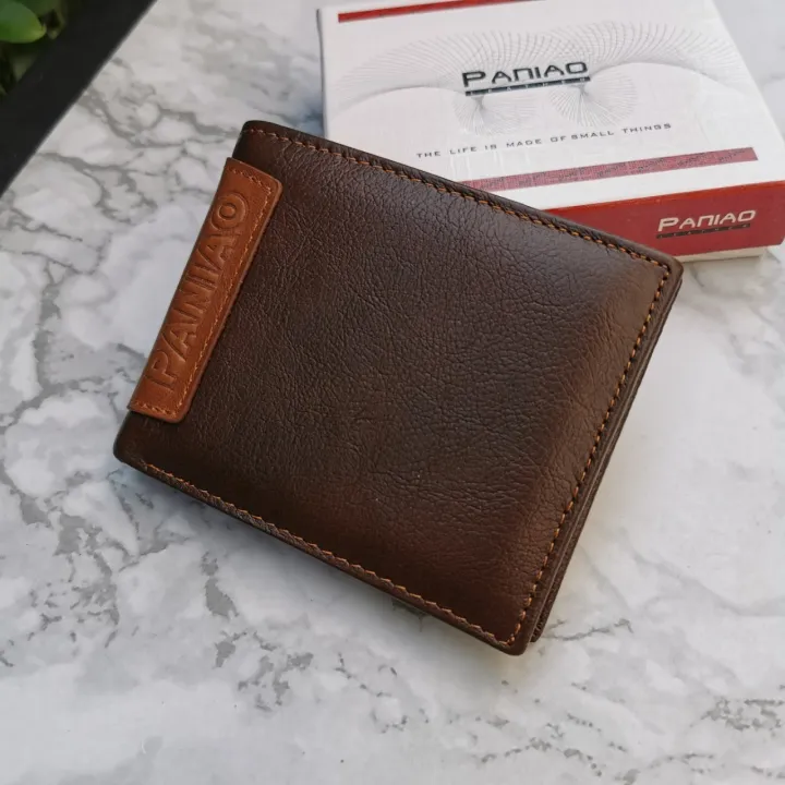 กระเป๋าสตางค์ แบรนด์แท้ PANIAO 100% พร้อมกล่องแบรนด์ หนังแท้ หนังนิ่ม ...