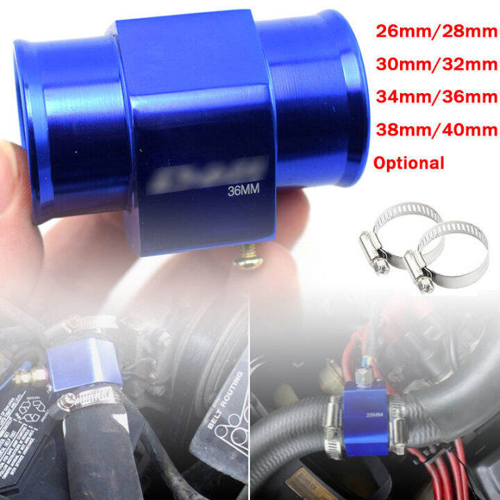 Aluminum Blue Water Temp Meter Temperature Gauge Joint Radiator Sensor ...