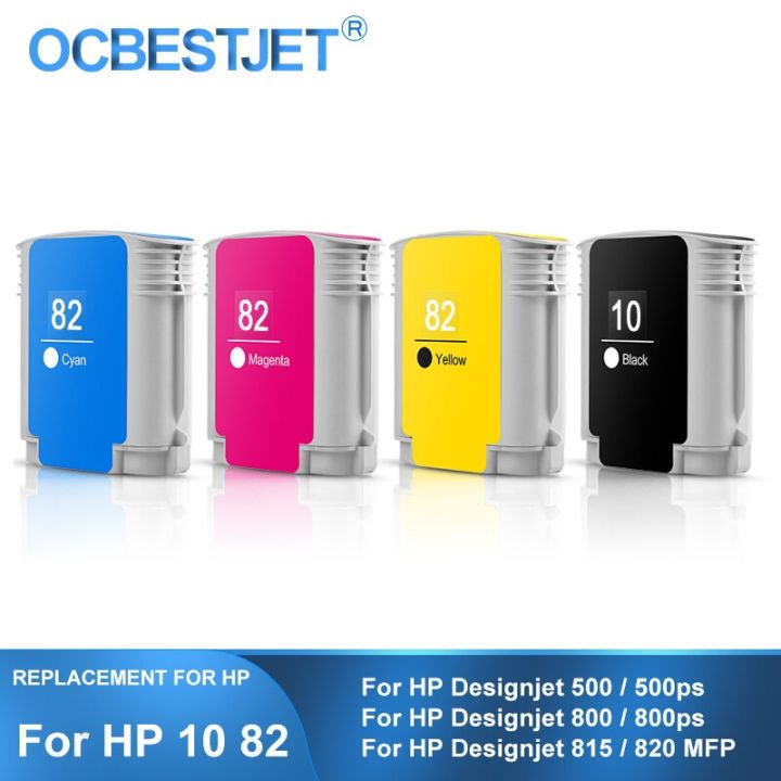 [Third Party Brand] For HP 10 82 Replacement Ink Cartridge Compatible ...