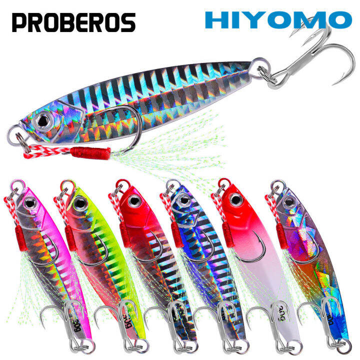 PROBEROS 1ชิ้นเลเซอร์ไมโครโลหะจิ๊กตะกั่วเหยื่อตกปลา7กรัม10กรัม15กรัม20 ...
