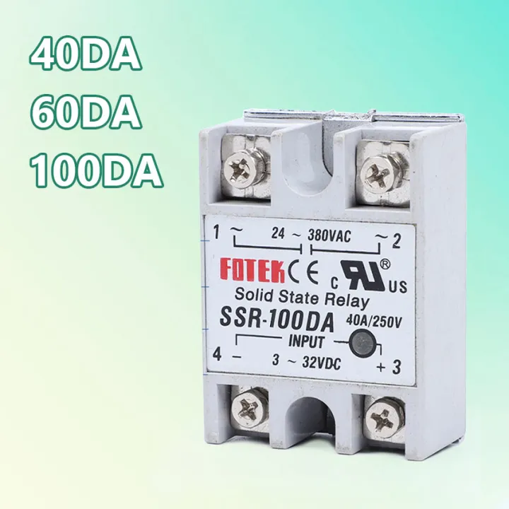 SSR Solid State Relay SSR-40DA SSR-60DA SSR-100DA Single-phase solid ...