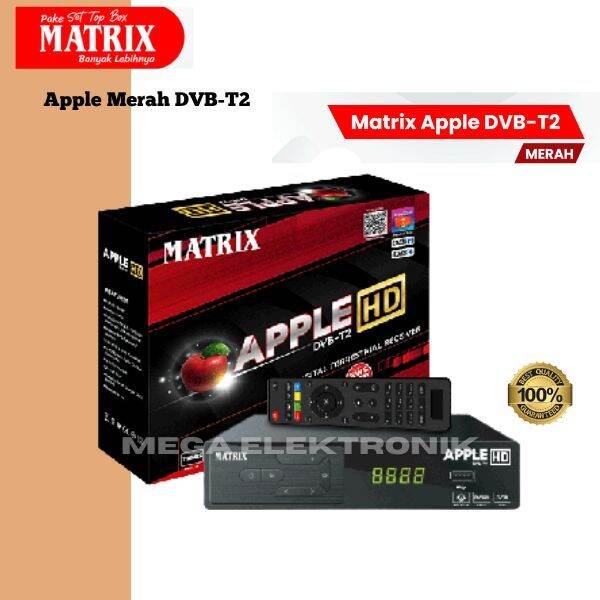 STB Matrix Apple Merah DVB-T2 Digital SET TOP BOX | Lazada Indonesia
