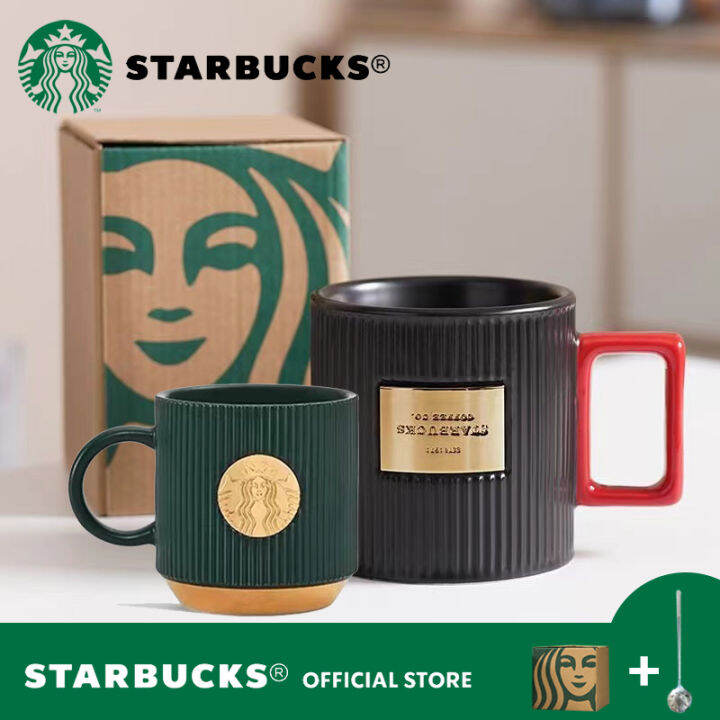 Starbucks Mug Ceramic Cup Coffee Vertical Grain Cup Gift Box Package ...