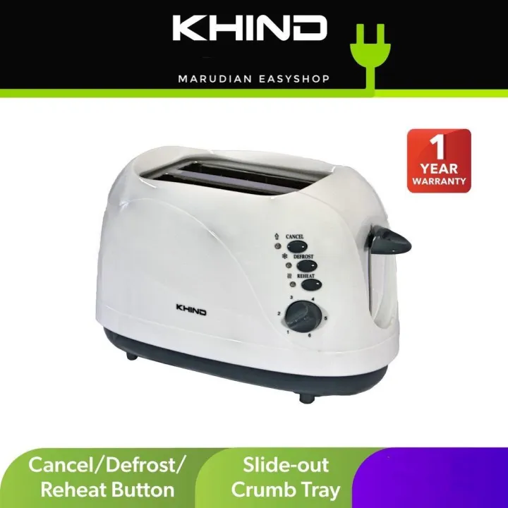 Khind Bread Toaster - White BT102 | Lazada