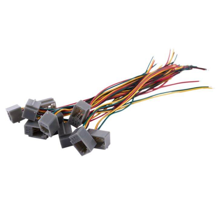 10 Pcs 616E 4P4C RJ9 Female Telephone Connector Adapter w 4 Wires 8cm | Lazada PH