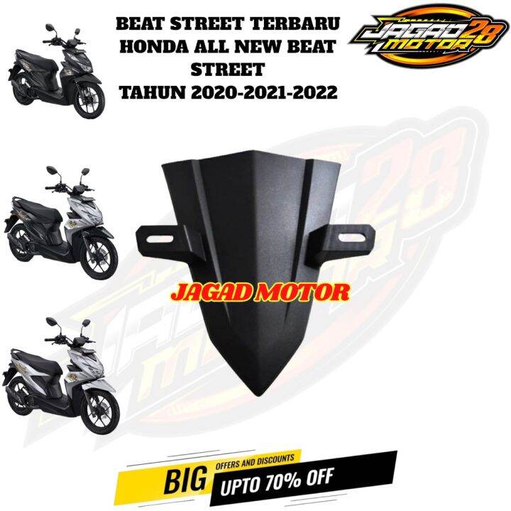 Tameng Dasi Kecil Beat Street New LED 2020 2021 2022 / Dudukan Plat Nomor Depan Beat Street New ...
