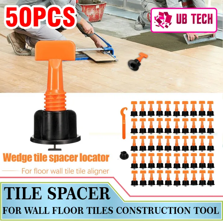 50 pcs Tile levellers Mini Level Wedges Alignment Tile Spacers for Wall ...