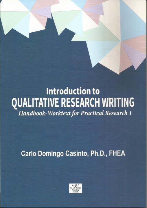 Introduction to Qualitative Research Writing Handbook-Worktext for ...