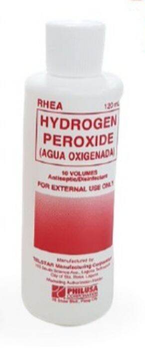 Agua Oxigenada Hydrogen Peroxide Antiseptic/ Disinfectant 120ml | Lazada PH
