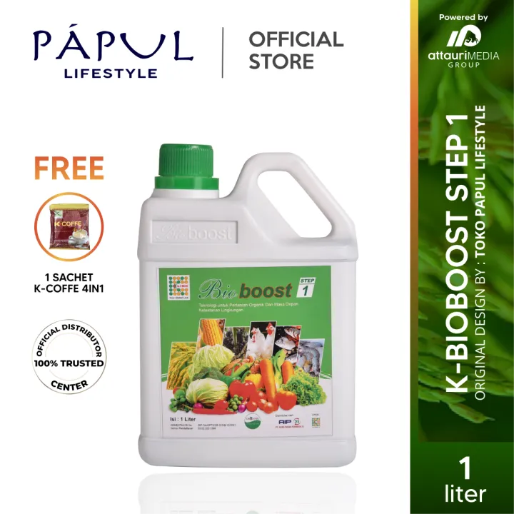 K-Link K BioBoost (Step 1) Perbaiki pH Tanah Pupuk Cair Organik Hayati Bio Bos BioBos Boost 1 ...