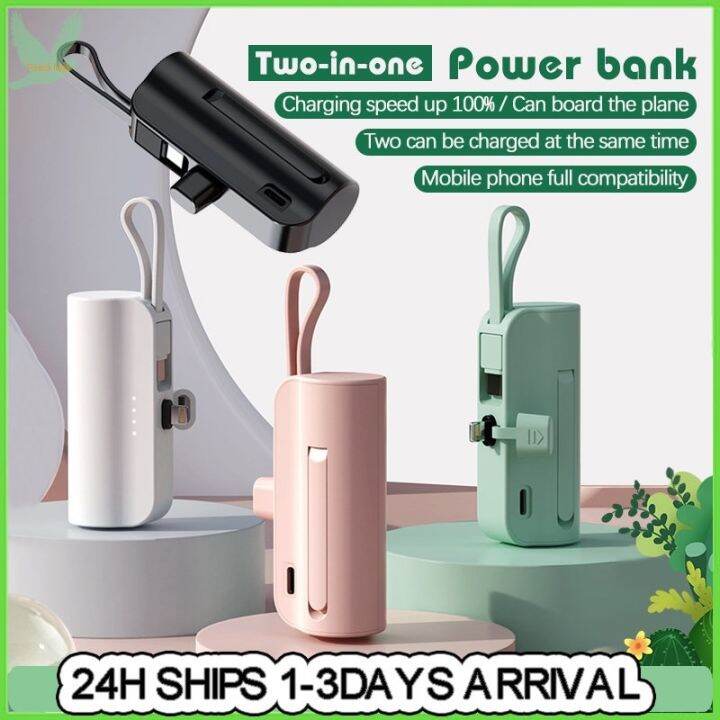 Hot fdkvgq60488 163.com 2in1 5000mAh Mini Fast Charging Portable Power ...