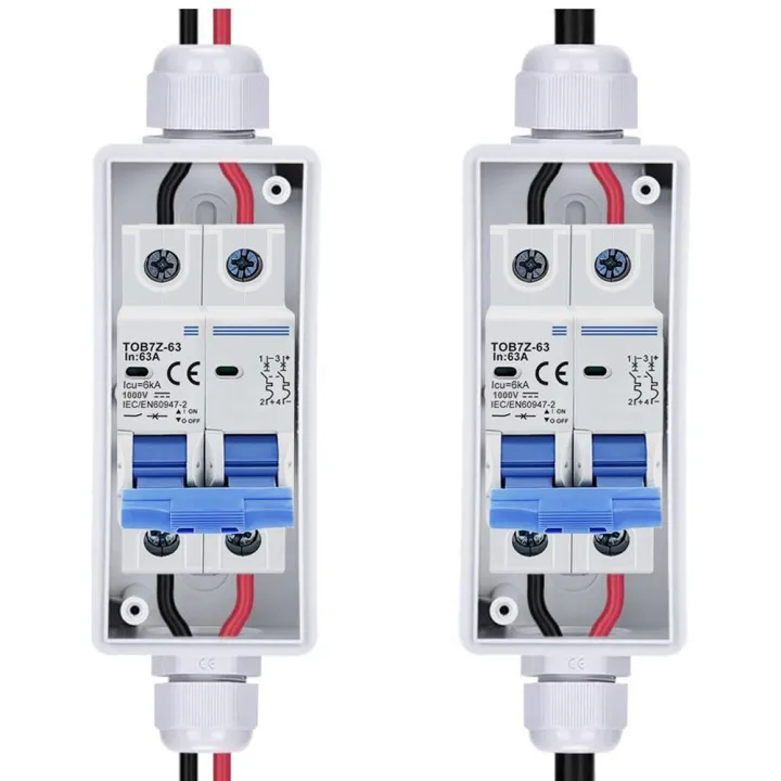 1Pcs Solar Circuit Breaker PV Isolator Switch DC/AC 30A IP65 Disconnect ...