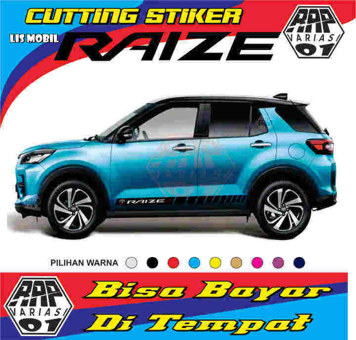 stiker lis bodi toyota RAIZE, stiker cutting lis bodi RAIZE | Lazada ...