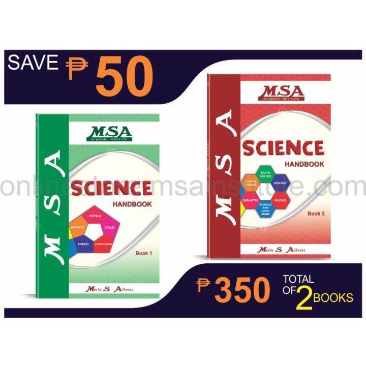 Hot MSA Science Handbook Set (Authentic / Brand New) | Lazada PH