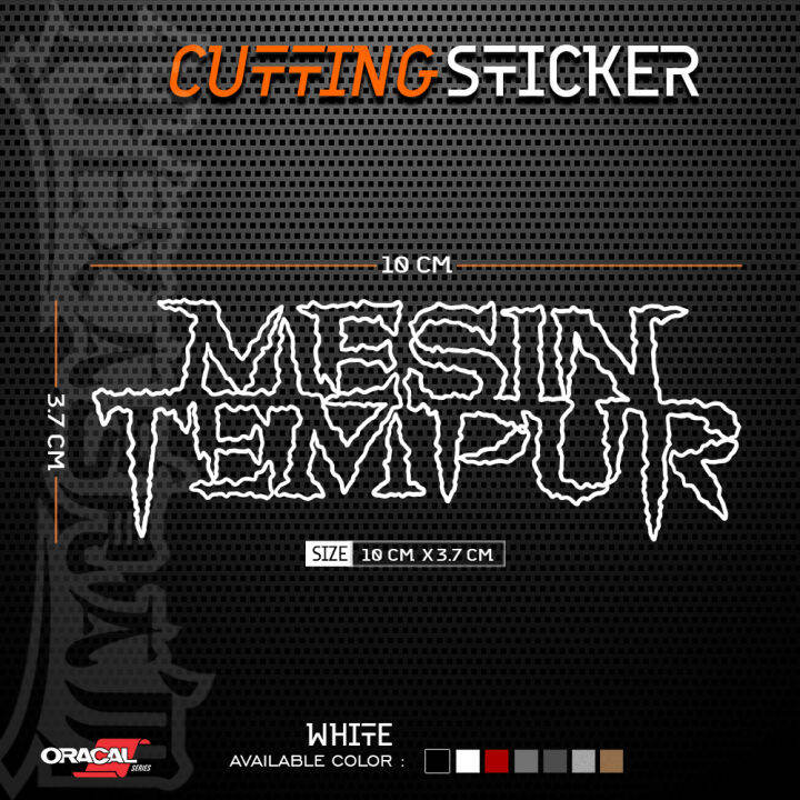 Cutting Stiker MESIN TEMPUR BAND logo | Stiker Cutting Musik MESIN TEMPUR | Lazada Indonesia