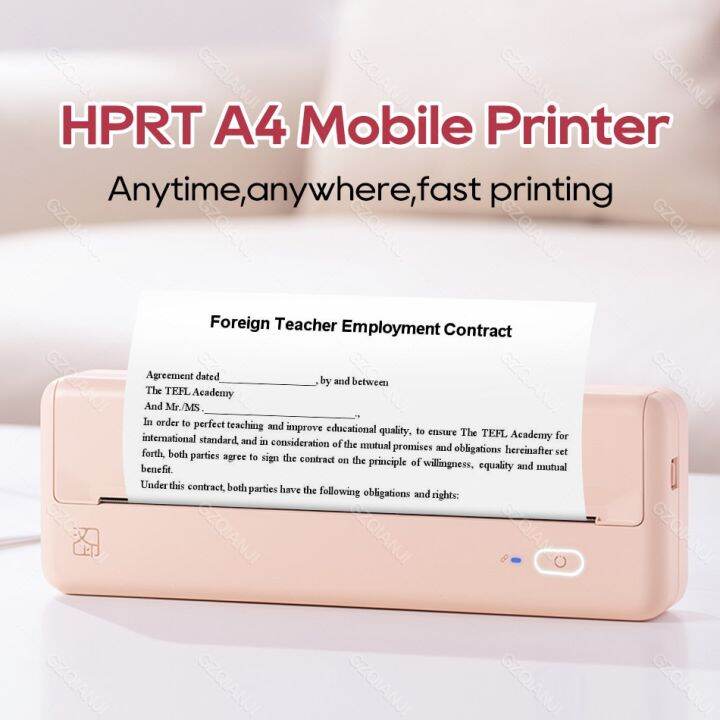 Hprt MT810 Portable A4 Printer Inkless Thermal Printers for Contract ...