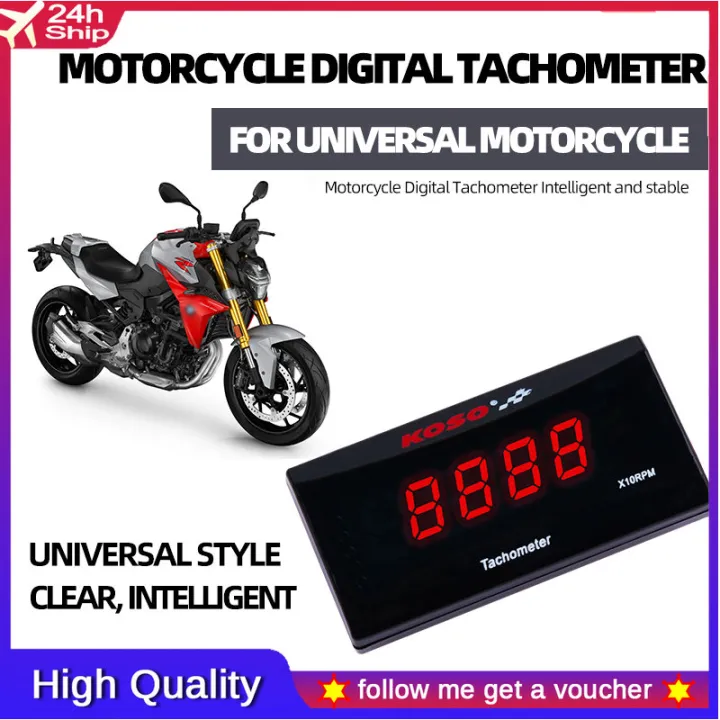 💥🎁Free Gift🎁💥Digital Tachometer Koso Mini 20000 RPM Tacho Hour Meter ...