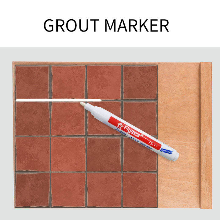 Tile Gap Repair Color Pen Waterproof Tile Refill Grout Pen Paint Edgers ...