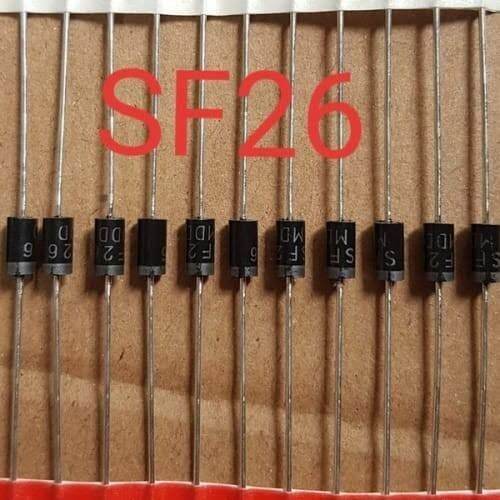 SF26 SF-26 Dioda Super Fast Rectifier Diode Do-15 2A 400V Bootstrap ...