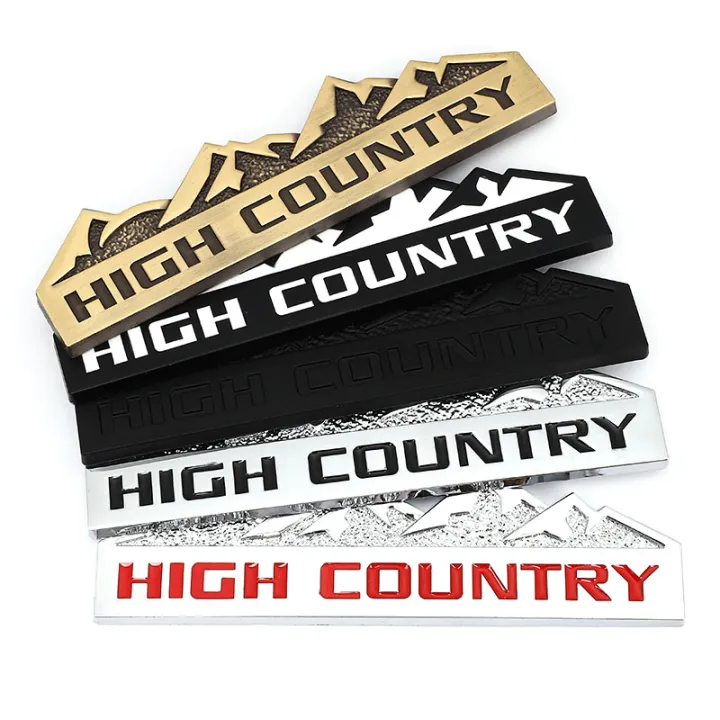 3D HIGH COUNTRY Car Sticker Emblem Badge Decal Front Grille for Jeep ...